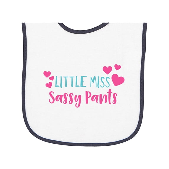 Inktastic Little Miss Sassy Pants, Sassy, Sassy Girl, Hearts Baby Terry ...
