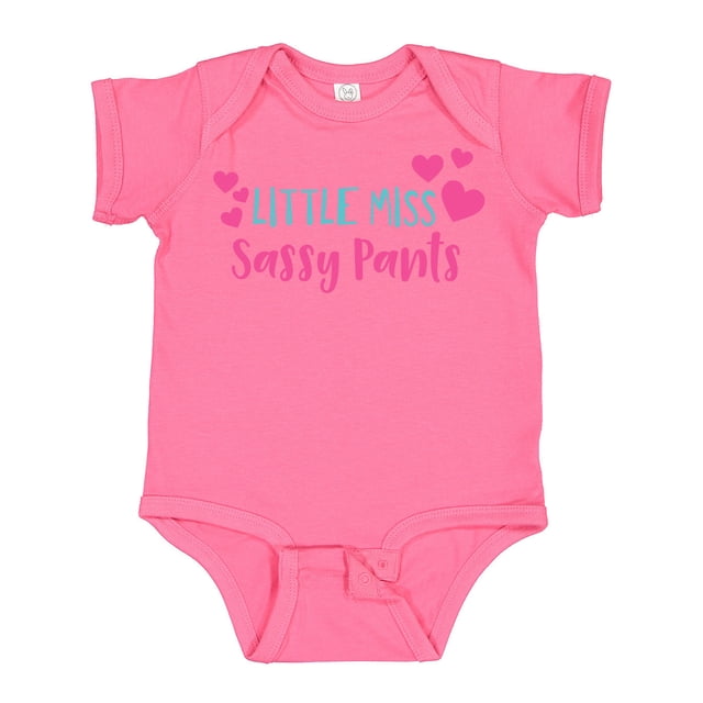 Inktastic Little Miss Sassy Pants, Sassy, Sassy Girl, Hearts Girls Baby ...