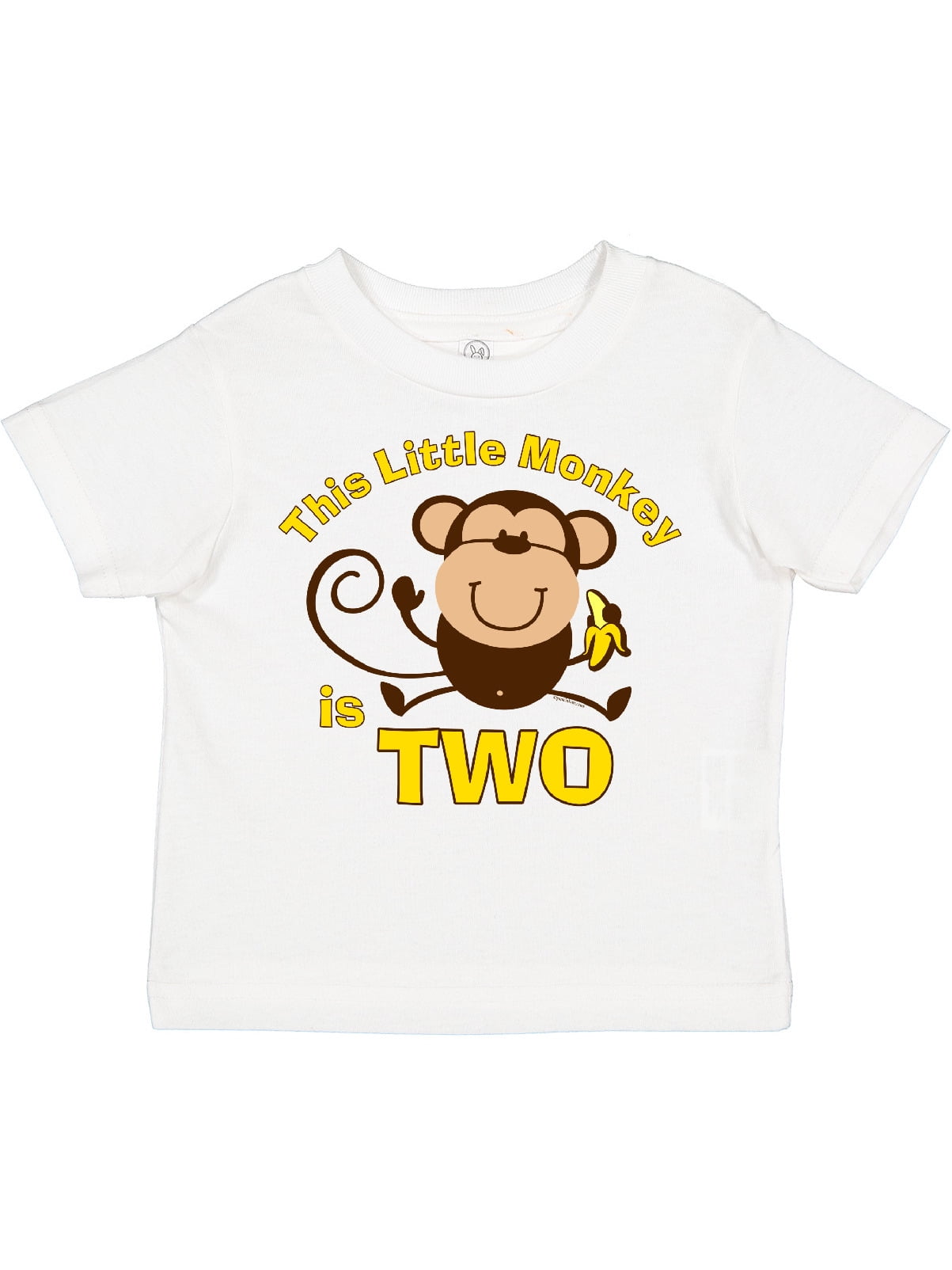 Inktastic Little Monkey 2nd Birthday Boy Boys Toddler T-Shirt - Walmart.com