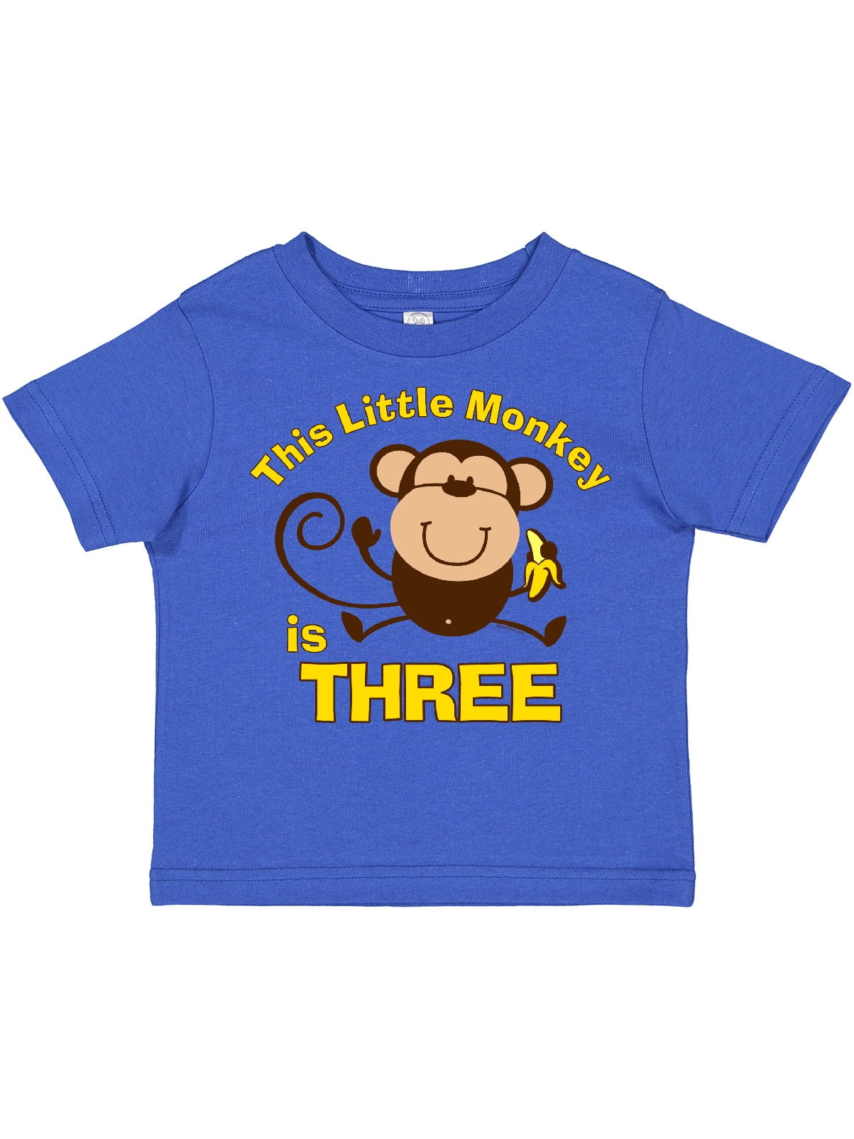 Inktastic Little Monkey 3rd Birthday Boy Boys Toddler T-Shirt - Walmart.com
