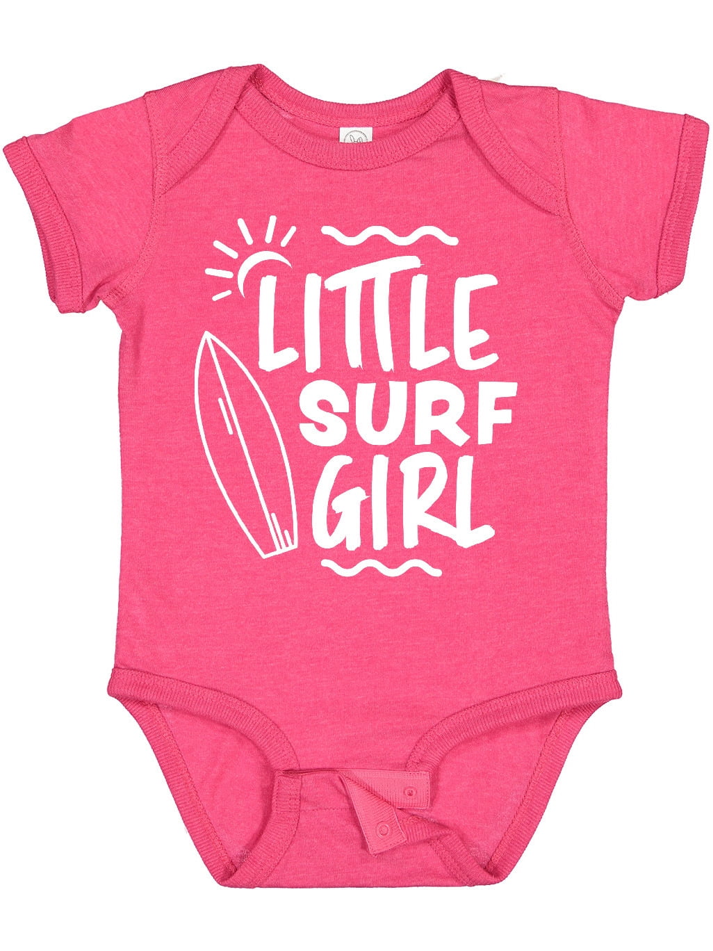 Inktastic Little Surf Girl with Surfboard Girls Baby Bodysuit - Walmart.com