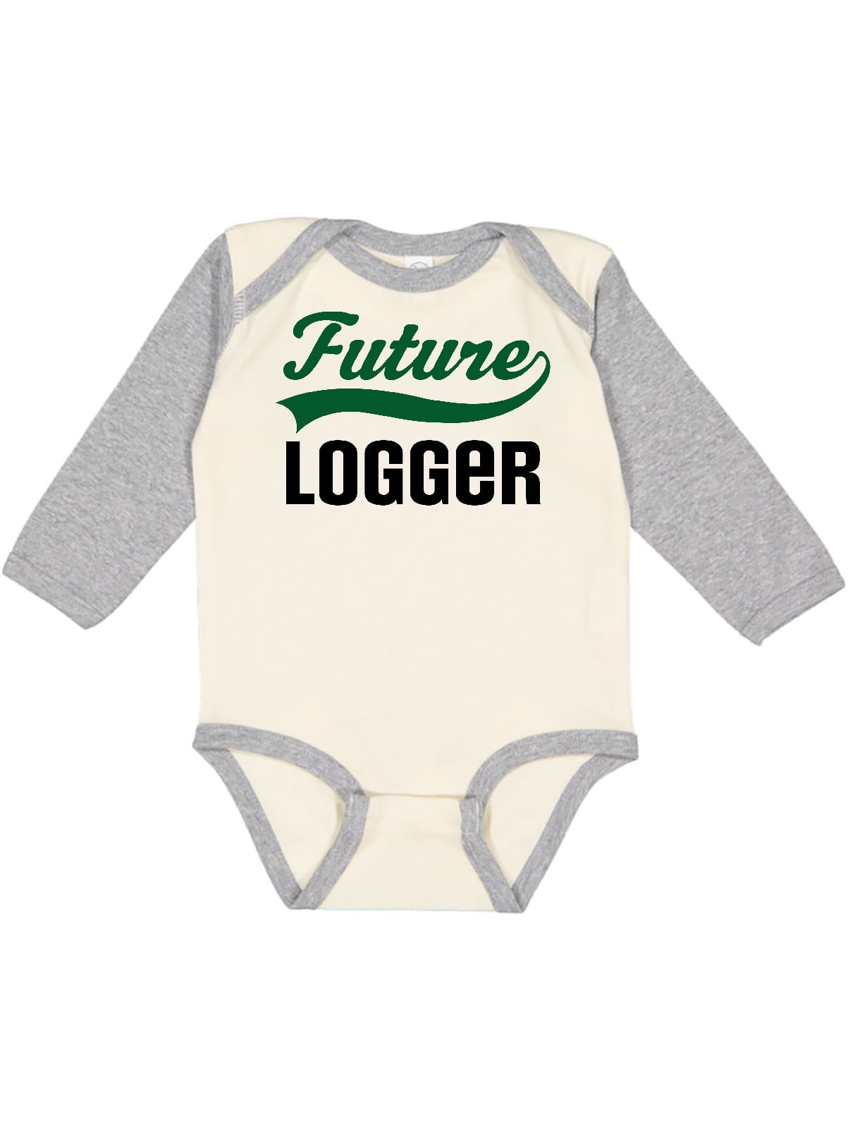 Inktastic Logging Future Logger Boys Long Sleeve Baby Bodysuit ...