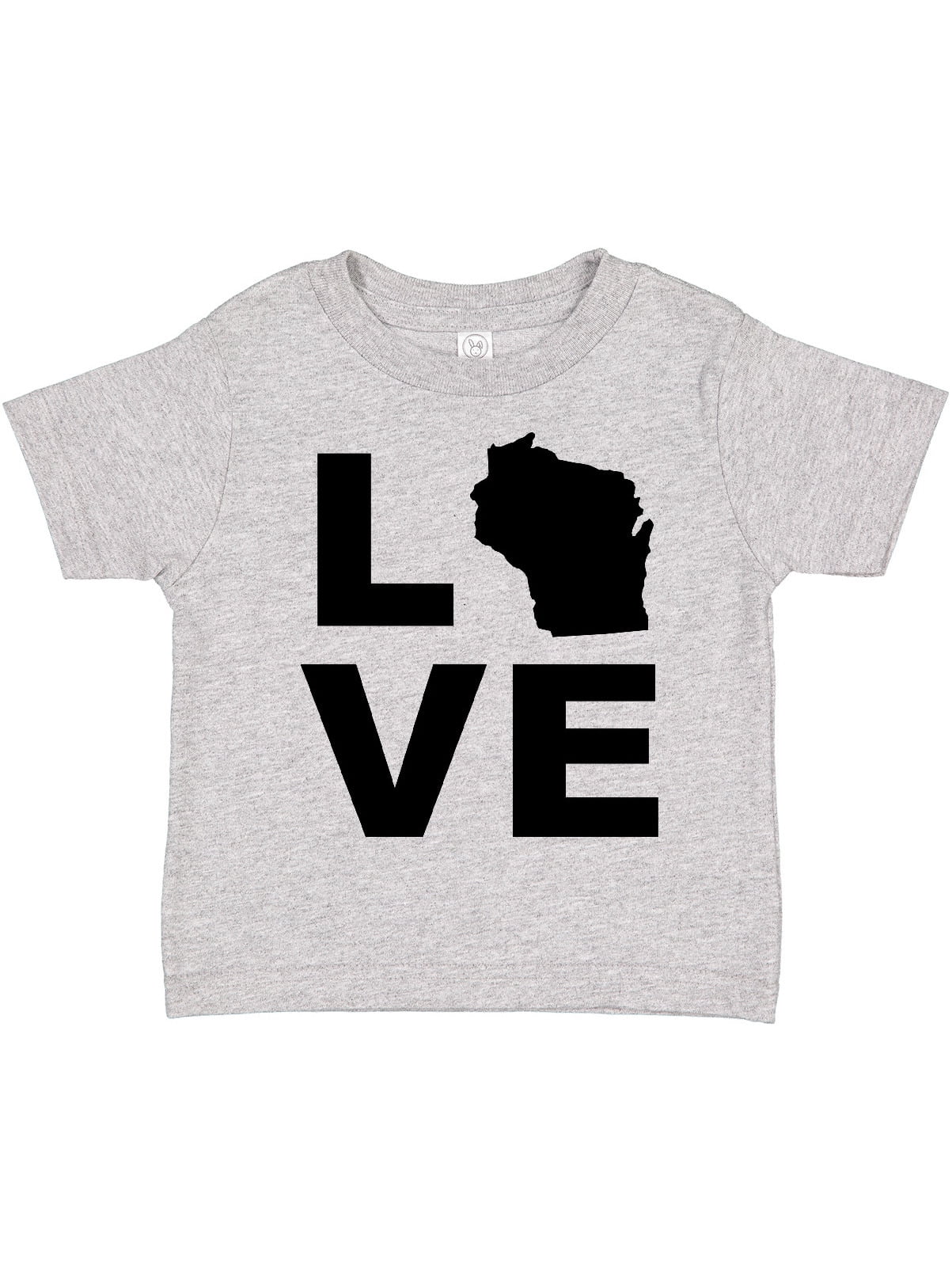Inktastic Love Wisconsin Boys or Girls Toddler T-Shirt - Walmart.com