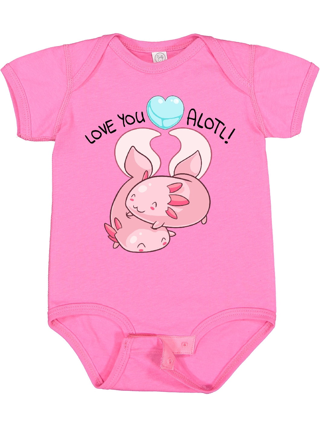 Inktastic Love You Alotl Cute Axolotl Valentines Boys or Girls Baby ...