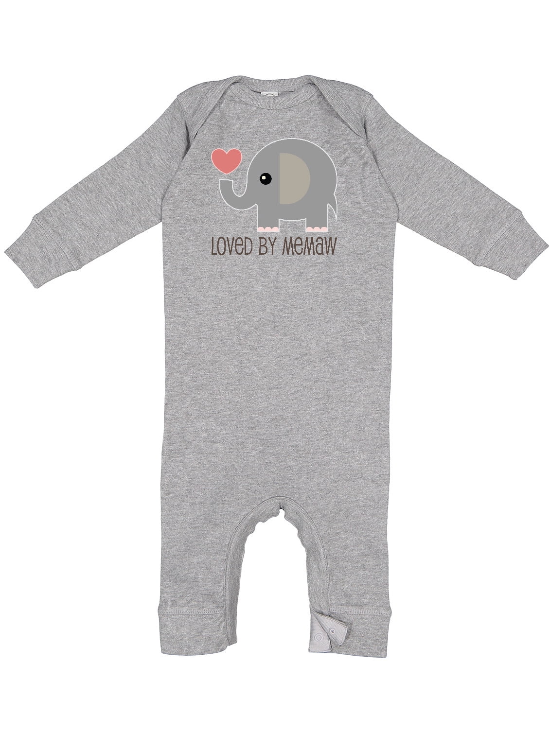 Inktastic Loved by Memaw Grandchild Baby Romper Coveralls - Walmart.com