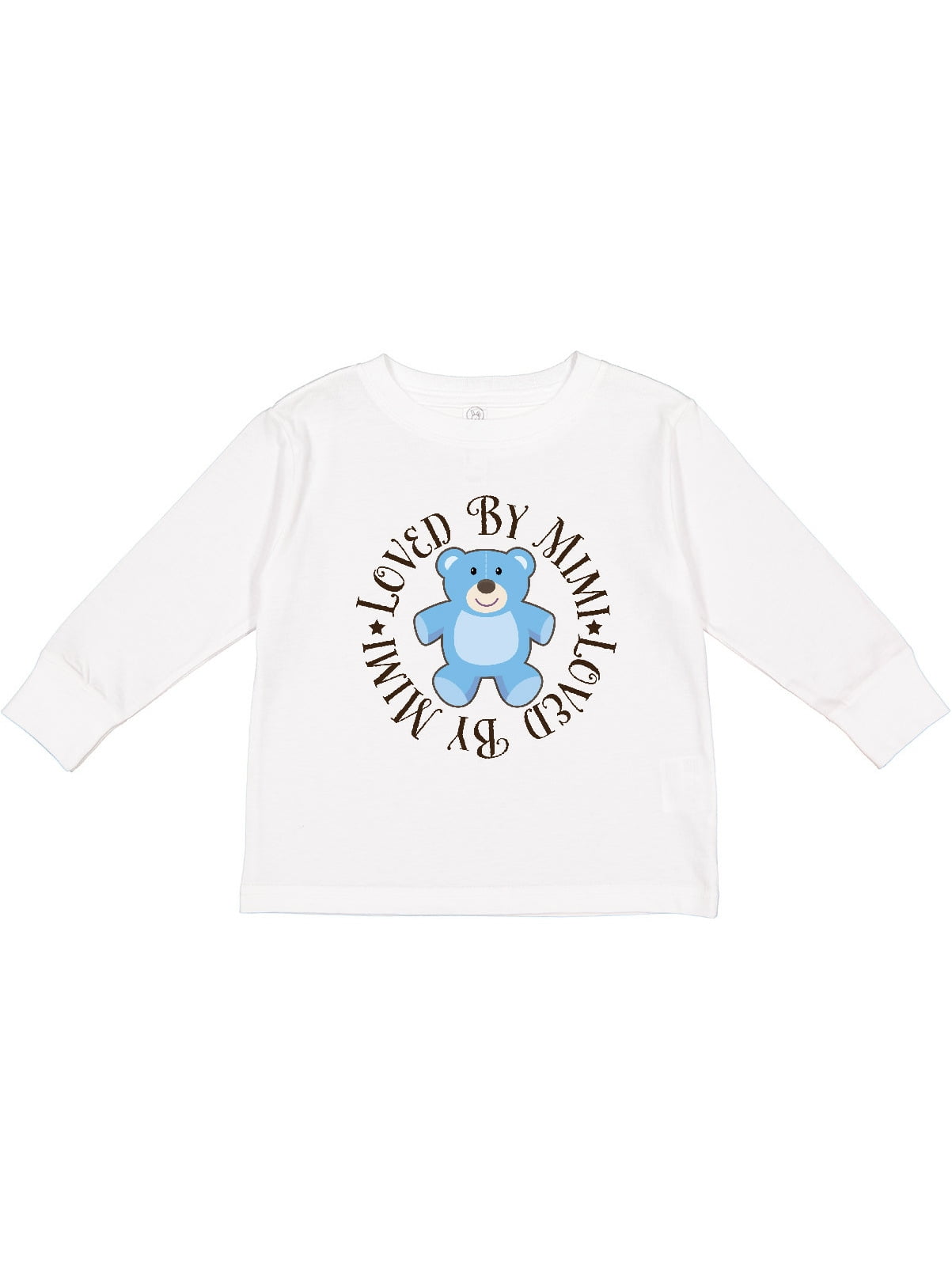 Inktastic Loved by Mimi Baby Boy Bear Boys Long Sleeve Toddler T-Shirt ...