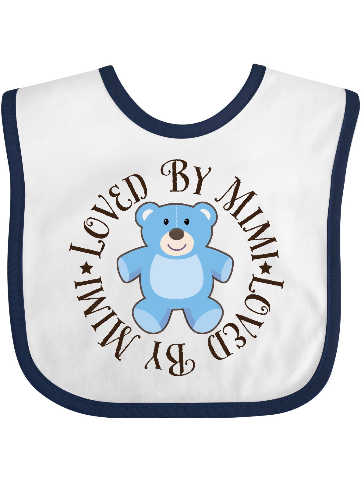 Inktastic Loved by Mimi Baby Gift for Boy Boys Baby Bib - Walmart.com