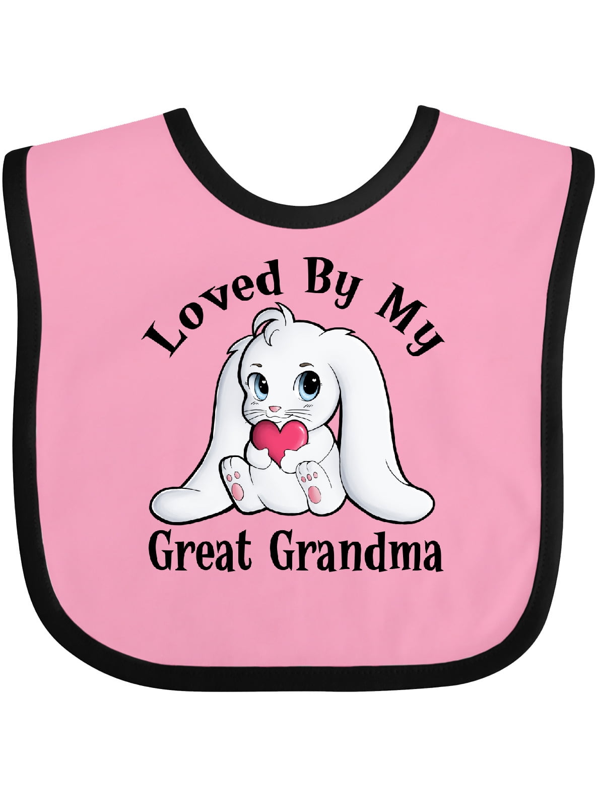 Inktastic Loved by My Great Grandma Bunny Rabbit Boys or Girls Baby Bib ...