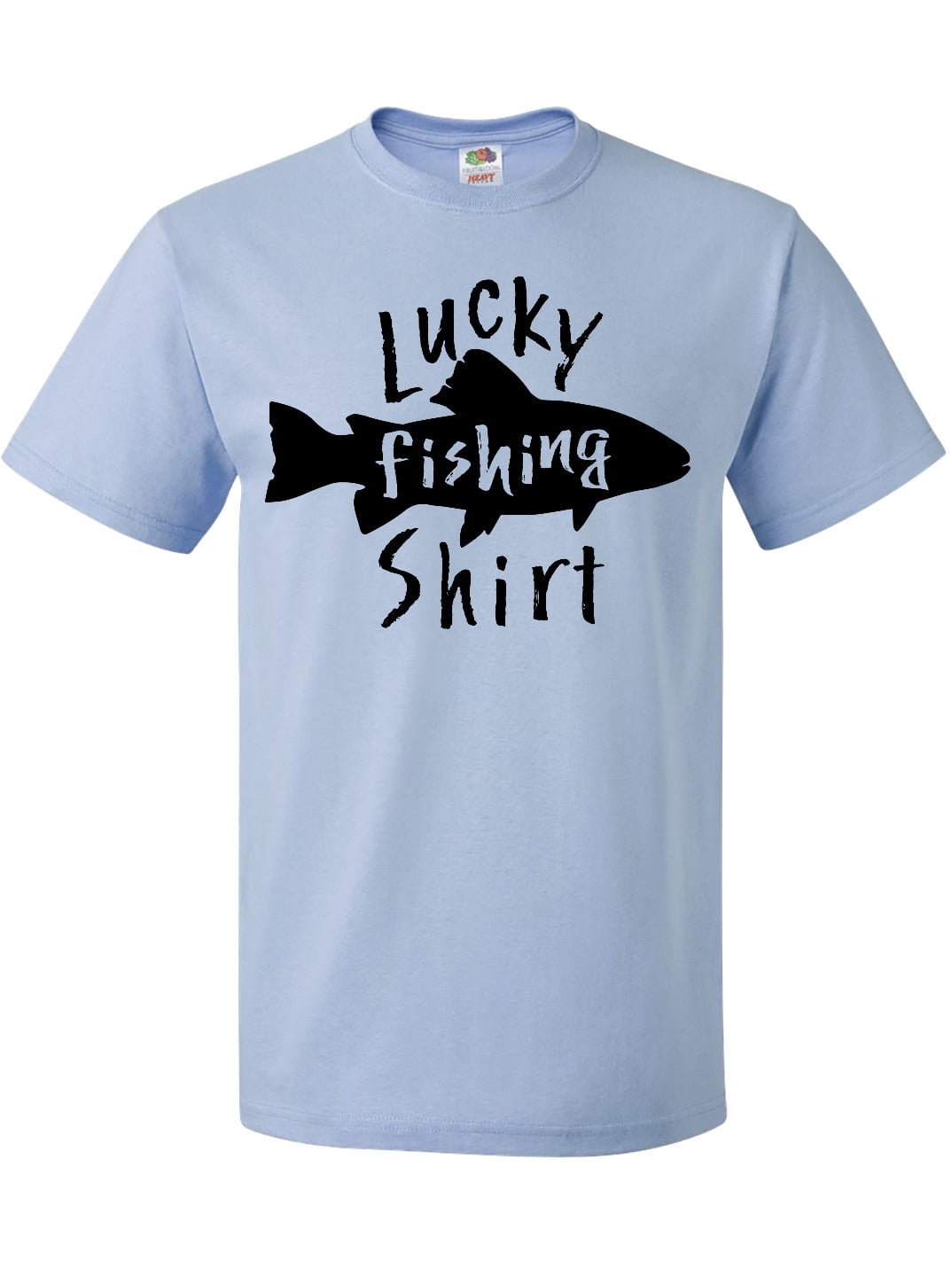 Inktastic Lucky Fishing Shirt- Fish T-Shirt - Walmart.com