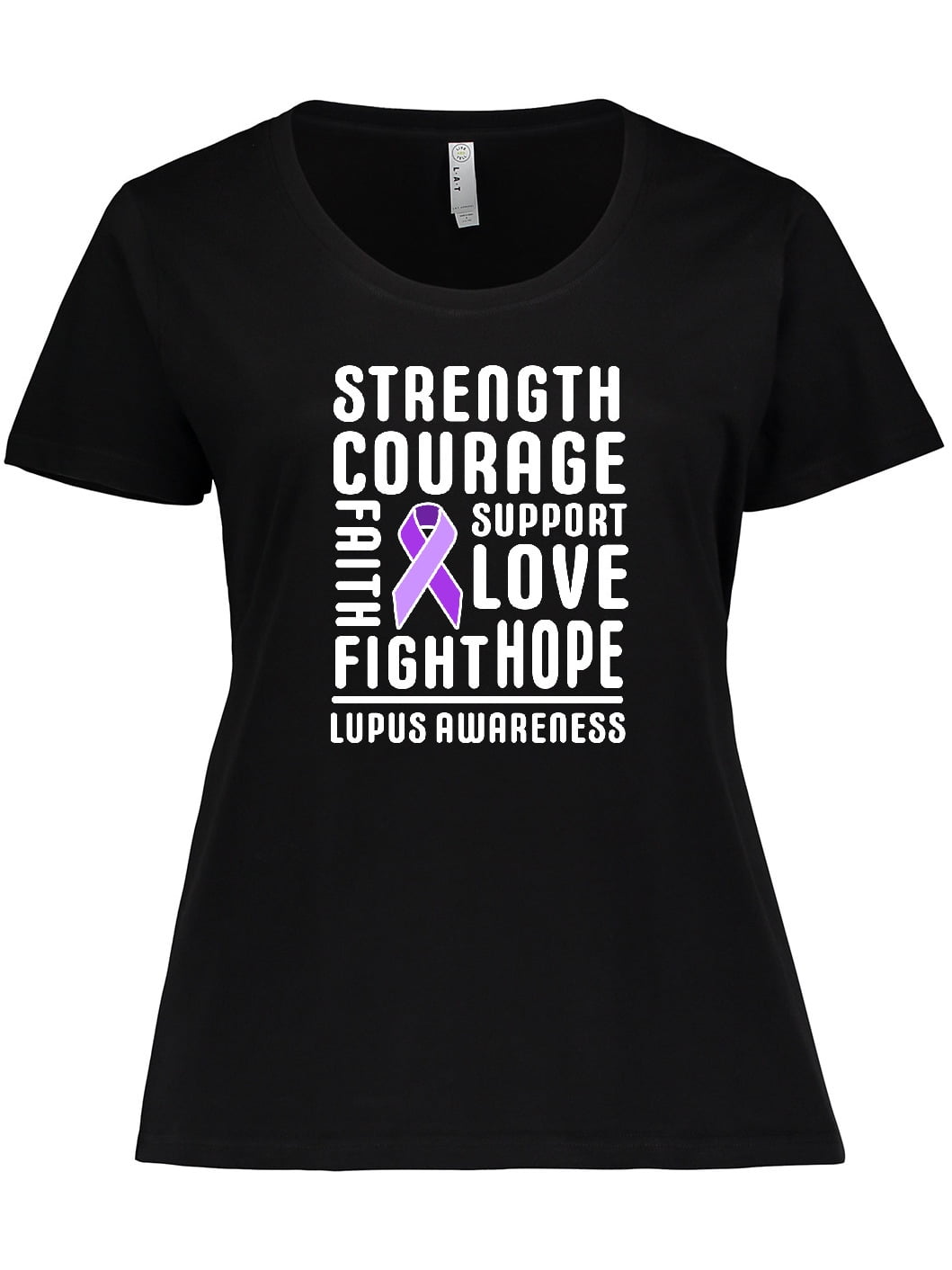 Inktastic Lupus Awareness Strength Support Courage Women's Plus Size T-Shirt - Walmart.com