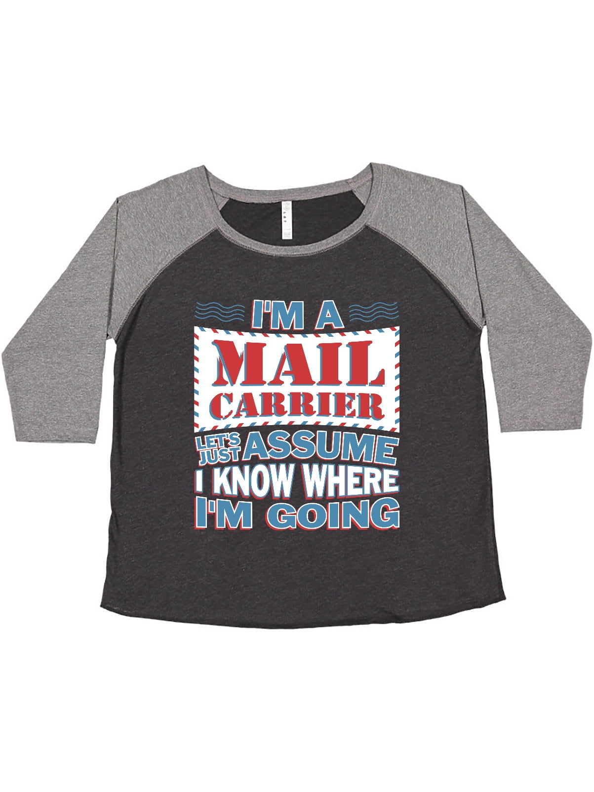 Inktastic Mail Carrier Postal Worker Gift Women's Plus Size T-Shirt ...