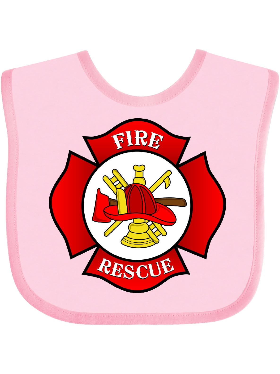 Inktastic Maltese Cross Firefighter Boys or Girls Baby Bib - Walmart.com