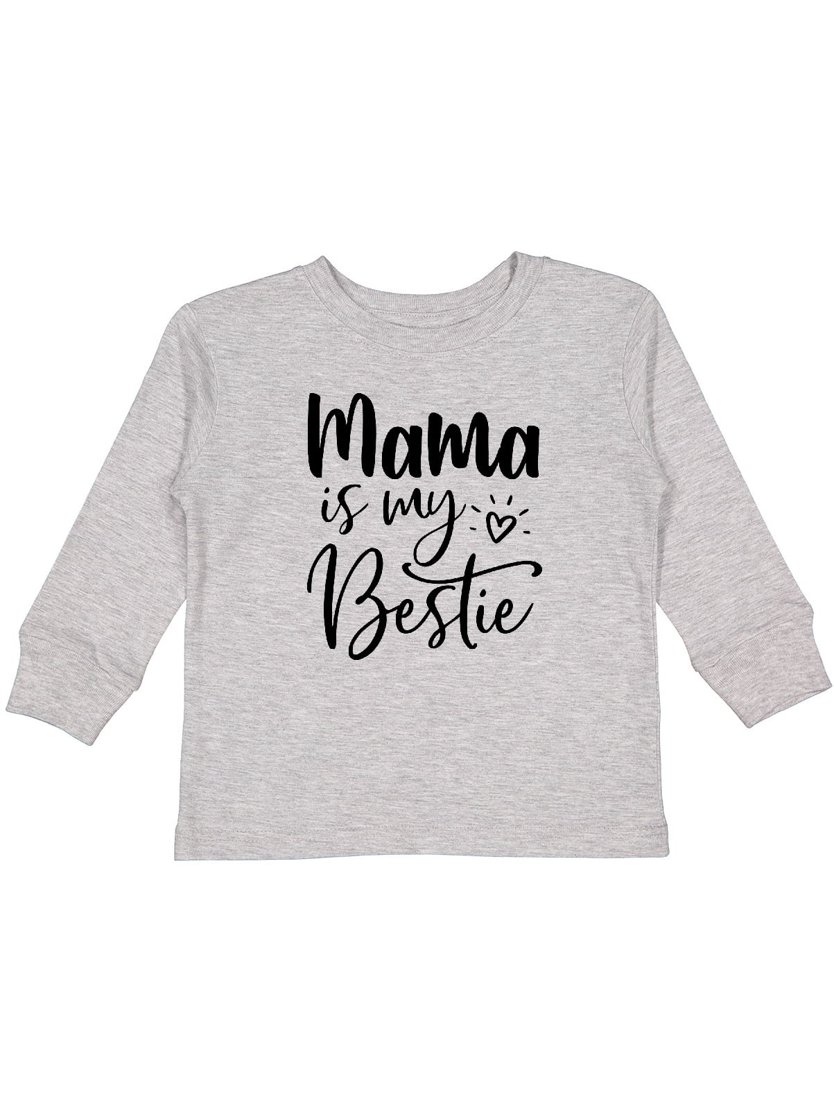 Inktastic Mama Is My Bestie Boys or Girls Long Sleeve Toddler T-Shirt - Walmart.com