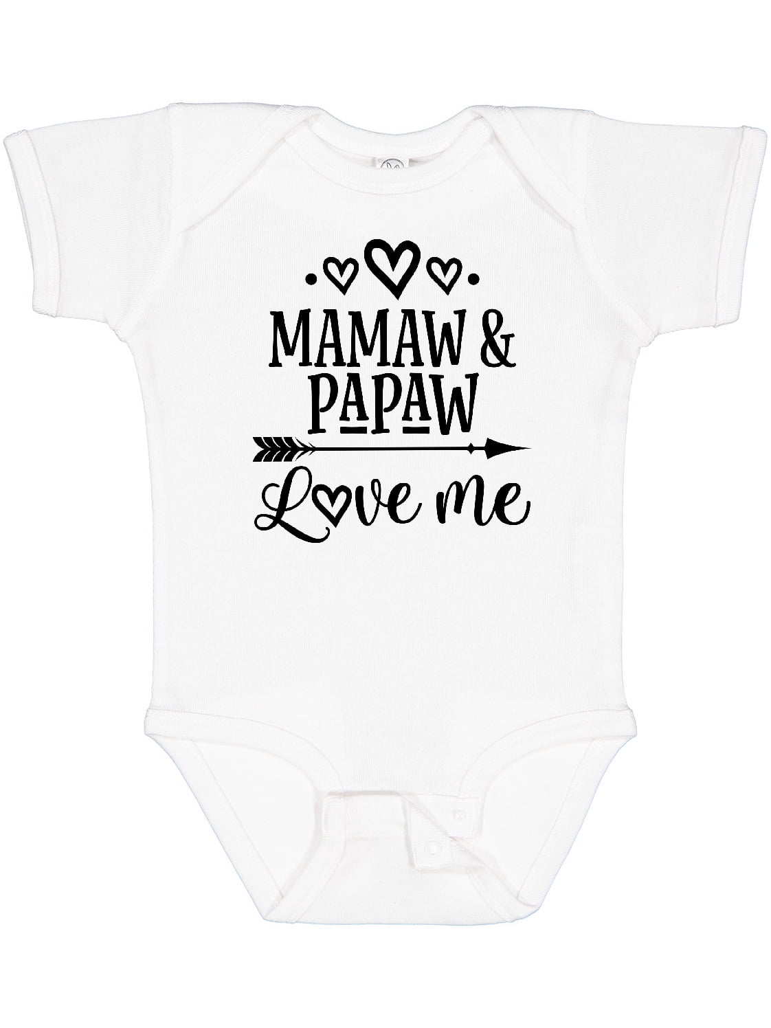 Inktastic Mamaw and Papaw Love Me Girls Baby Bodysuit - Walmart.com