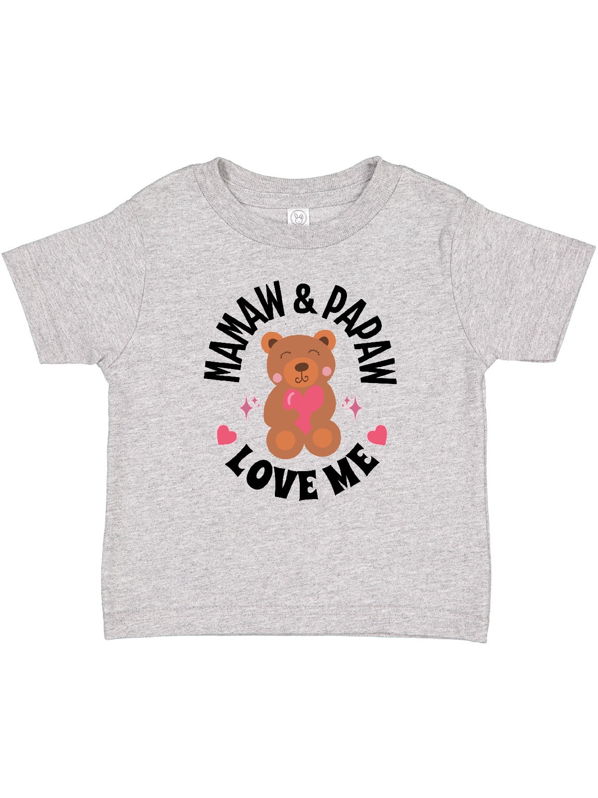Inktastic Mamaw and Papaw Love Me Grandchild Bear Girls Baby T-Shirt - Walmart.com