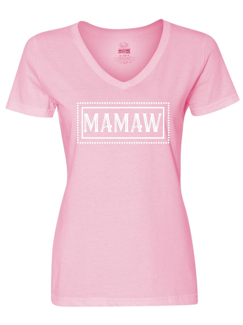 Inktastic Mamaw in White Women's V-Neck T-Shirt - Walmart.com