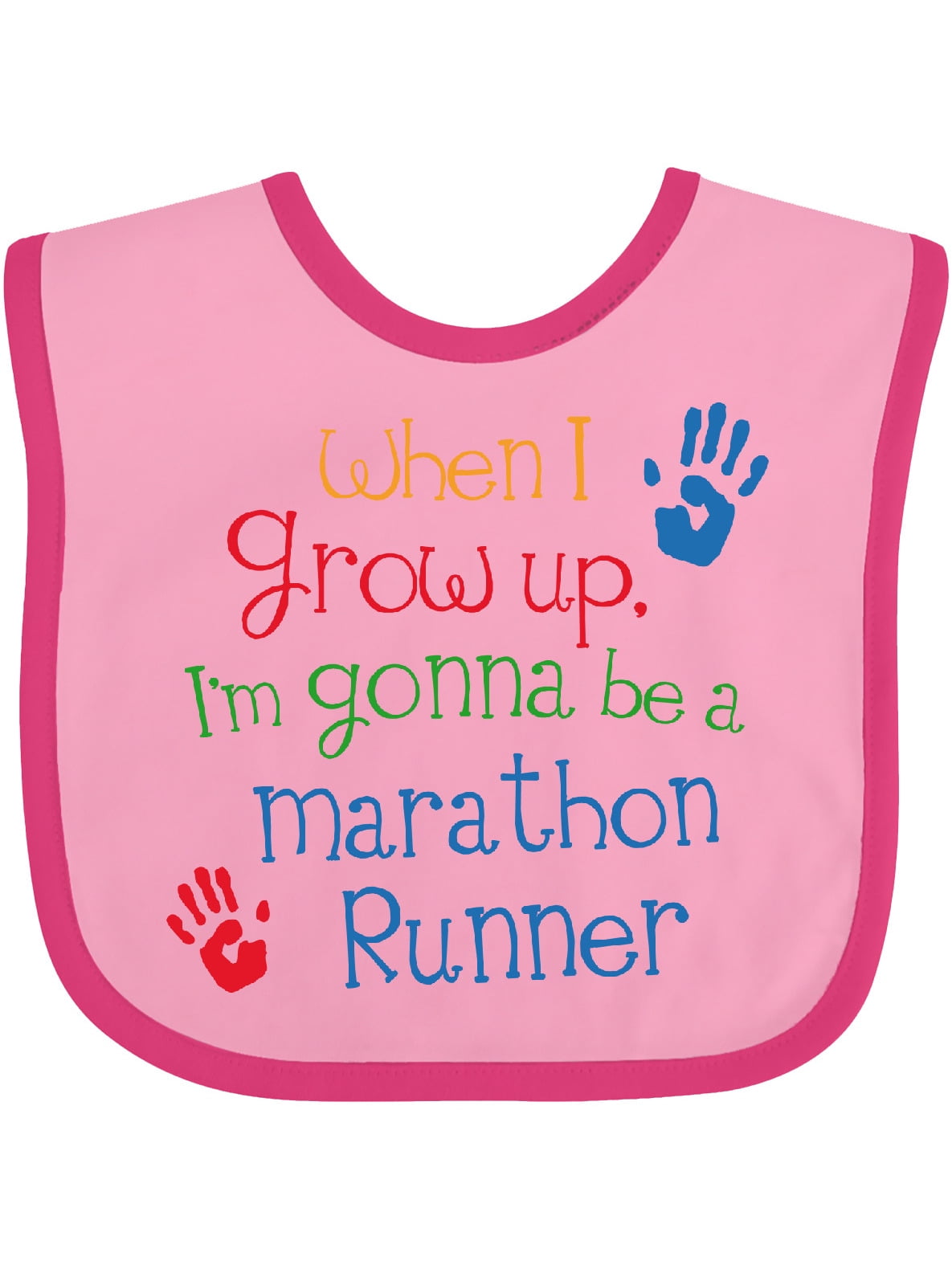 Inktastic Marathon Runner Future Boys or Girls Baby Bib - Walmart.com