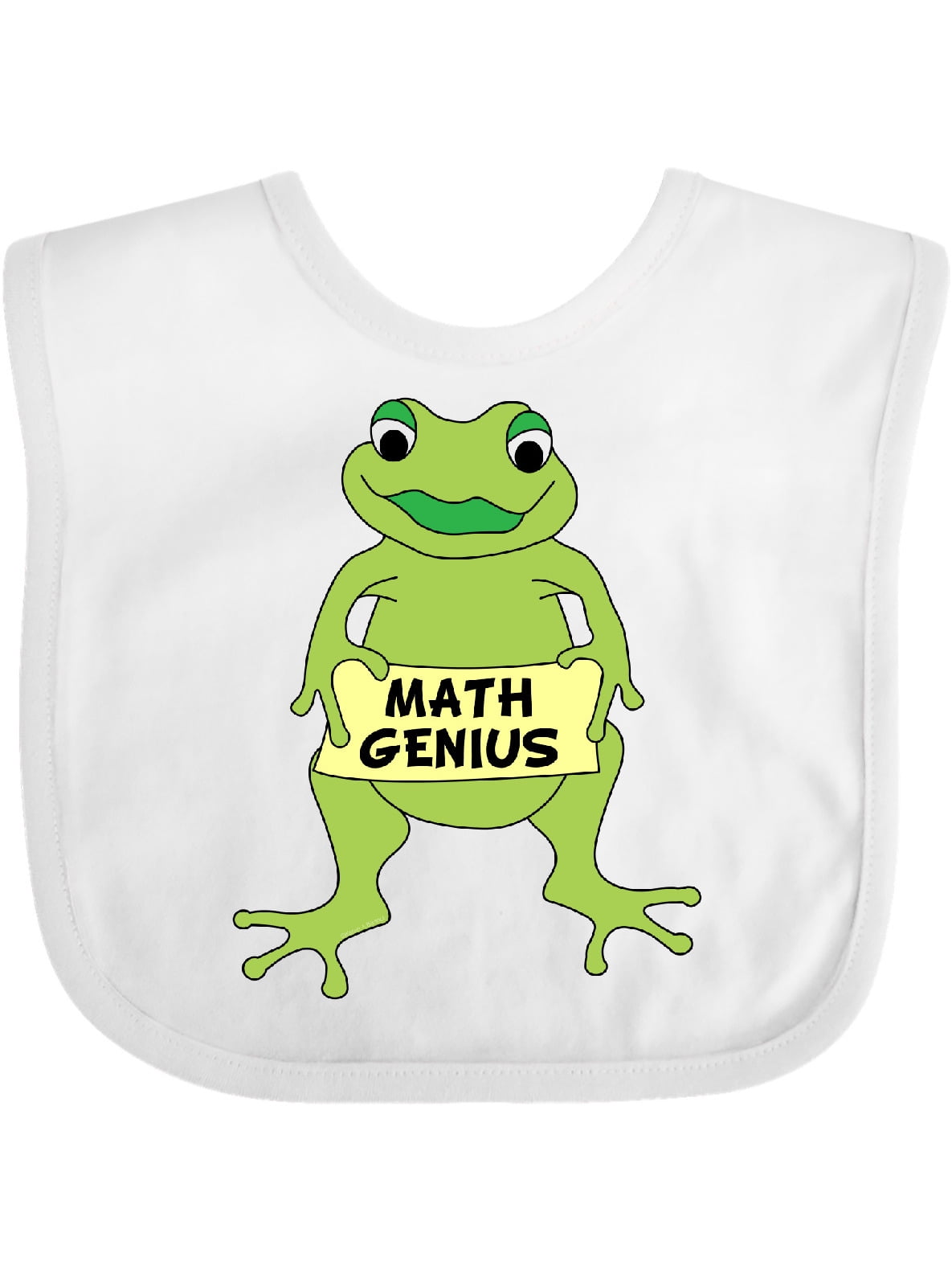 Inktastic Math Genius Frog Boys or Girls Baby Bib - Walmart.com