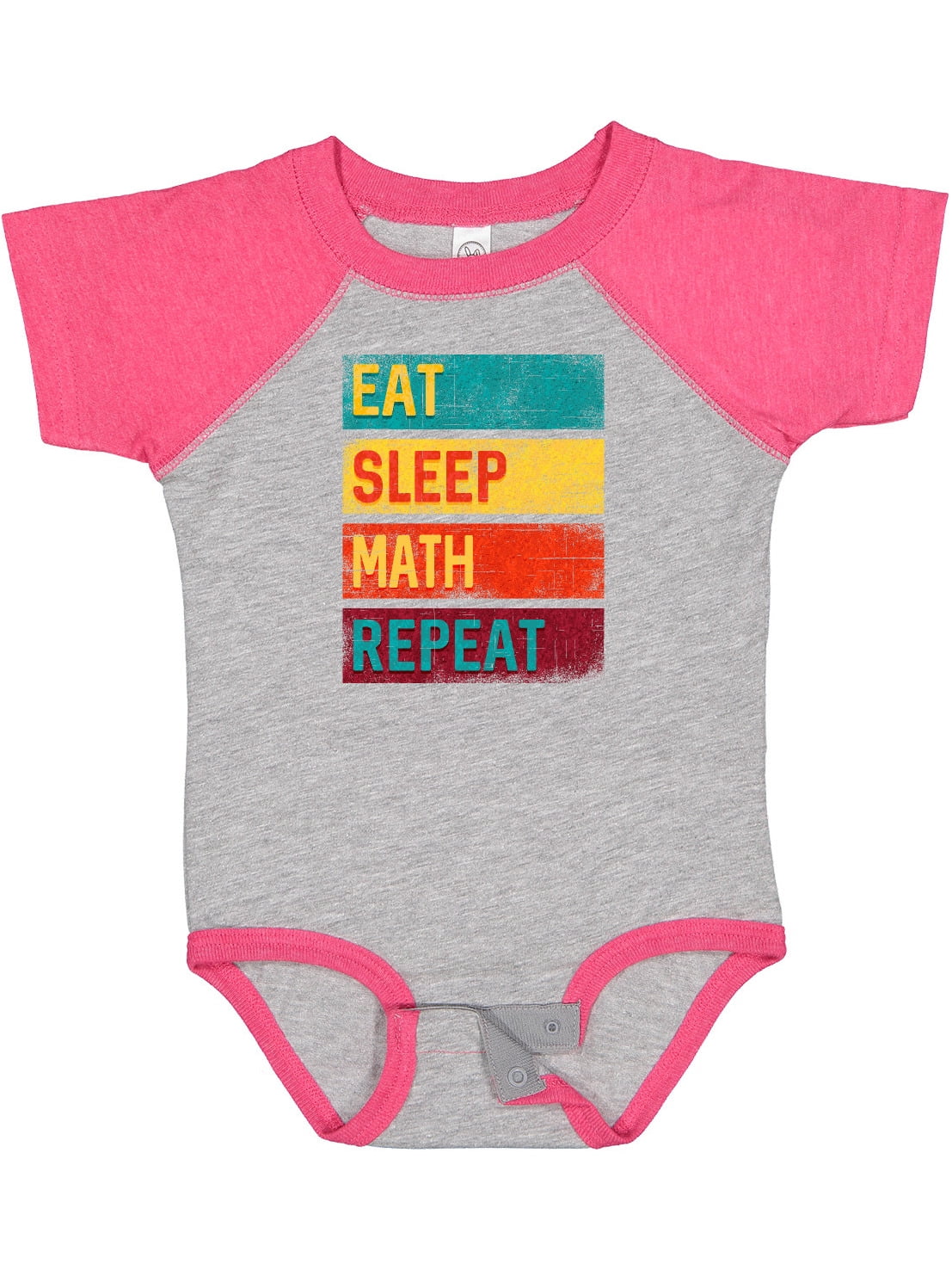 Inktastic Math Teacher Eat Sleep Math Repeat Boys or Girls Baby ...