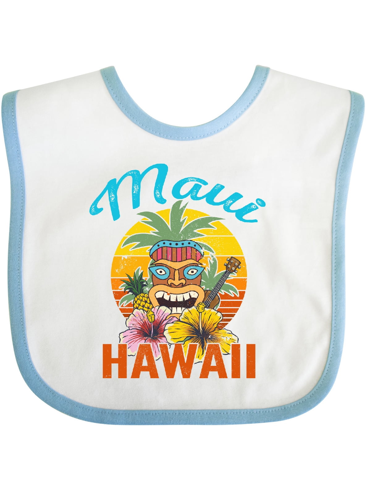 Inktastic Maui Hawaii Vacation Tiki Boys or Girls Baby Bib - Walmart.com