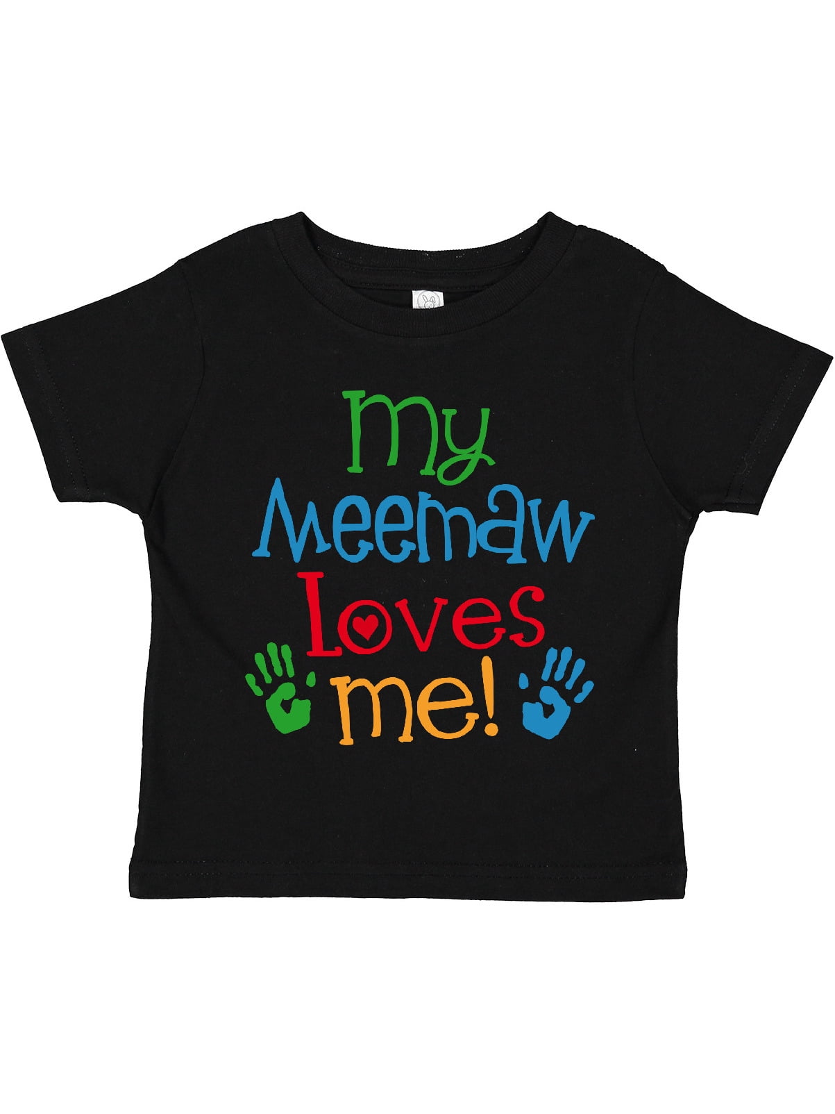 Inktastic Me Meemaw Loves Me Cute Boys or Girls Toddler T-Shirt ...