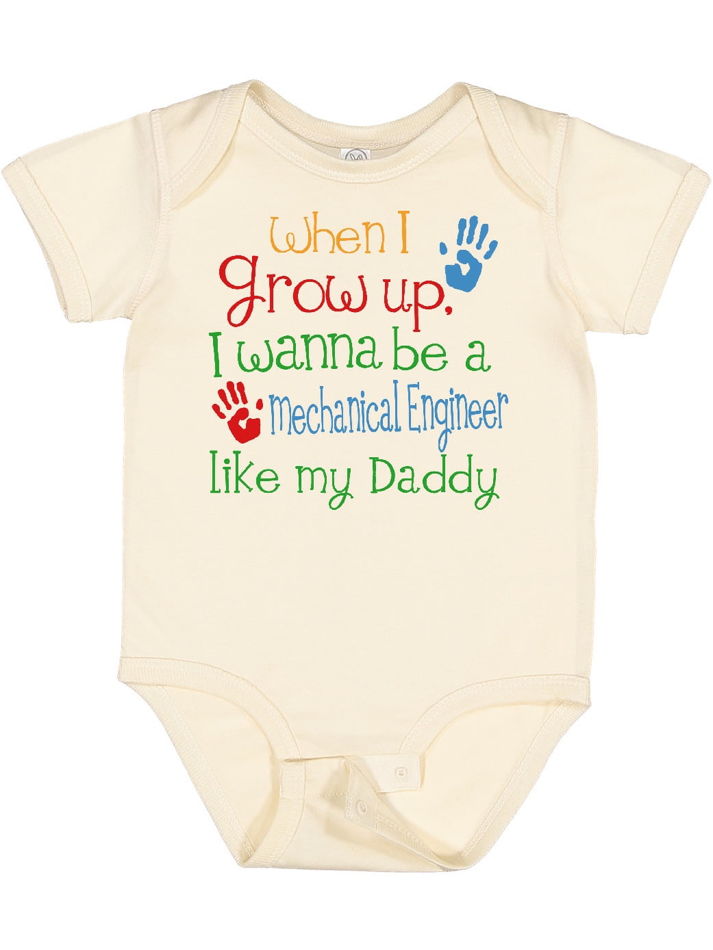 Inktastic Mechanical Engineer Like Daddy Boys or Girls Baby Bodysuit ...