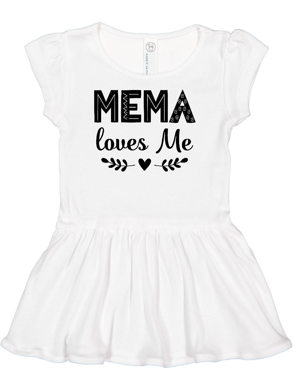 Inktastic Mema Loves Me Baby Clothes Girls Baby Dress - Walmart.com