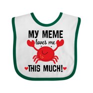 Inktastic Too Cute Crab Boys or Girls Baby Bib - Walmart.com