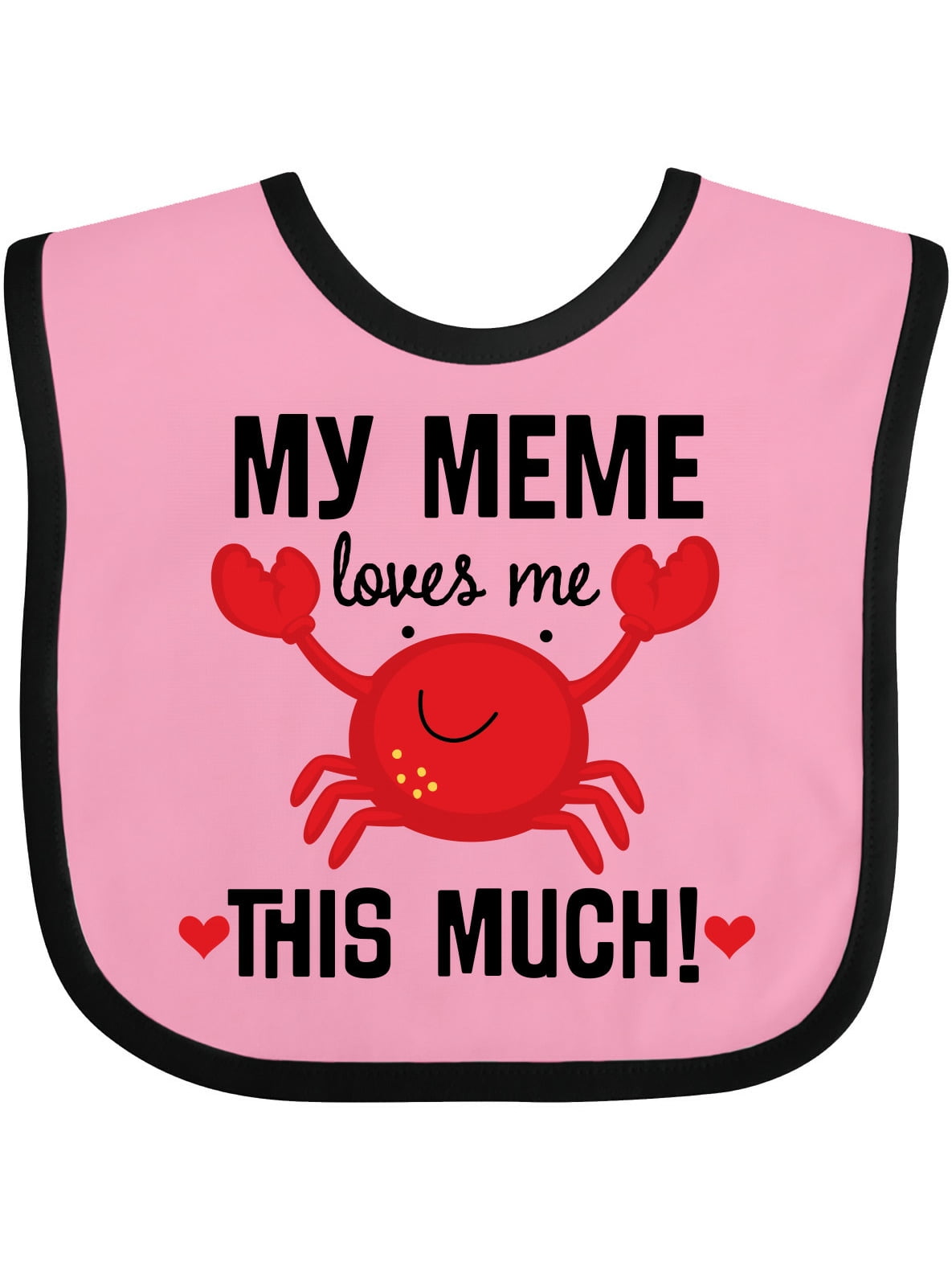 Inktastic Meme Loves Me Grandson Boys or Girls Baby Bib - Walmart.com