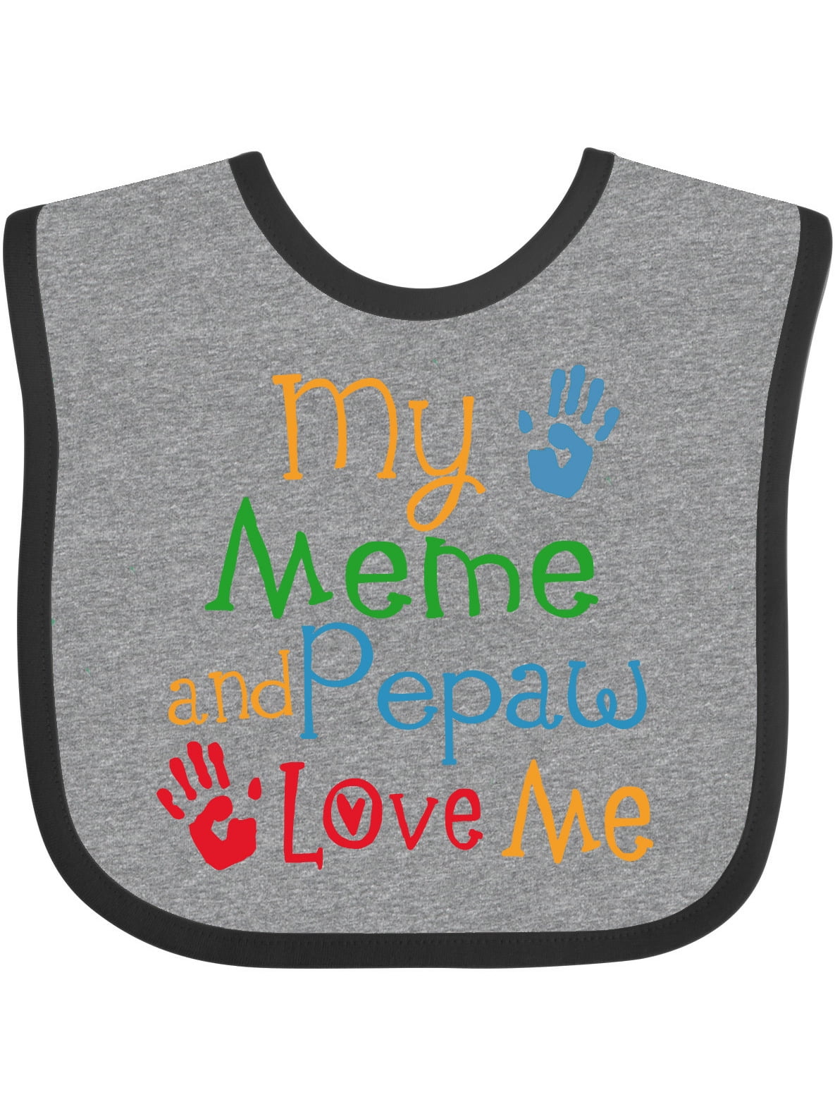 Inktastic Meme and Pepaw Love Me Boys or Girls Baby Bib - Walmart.com