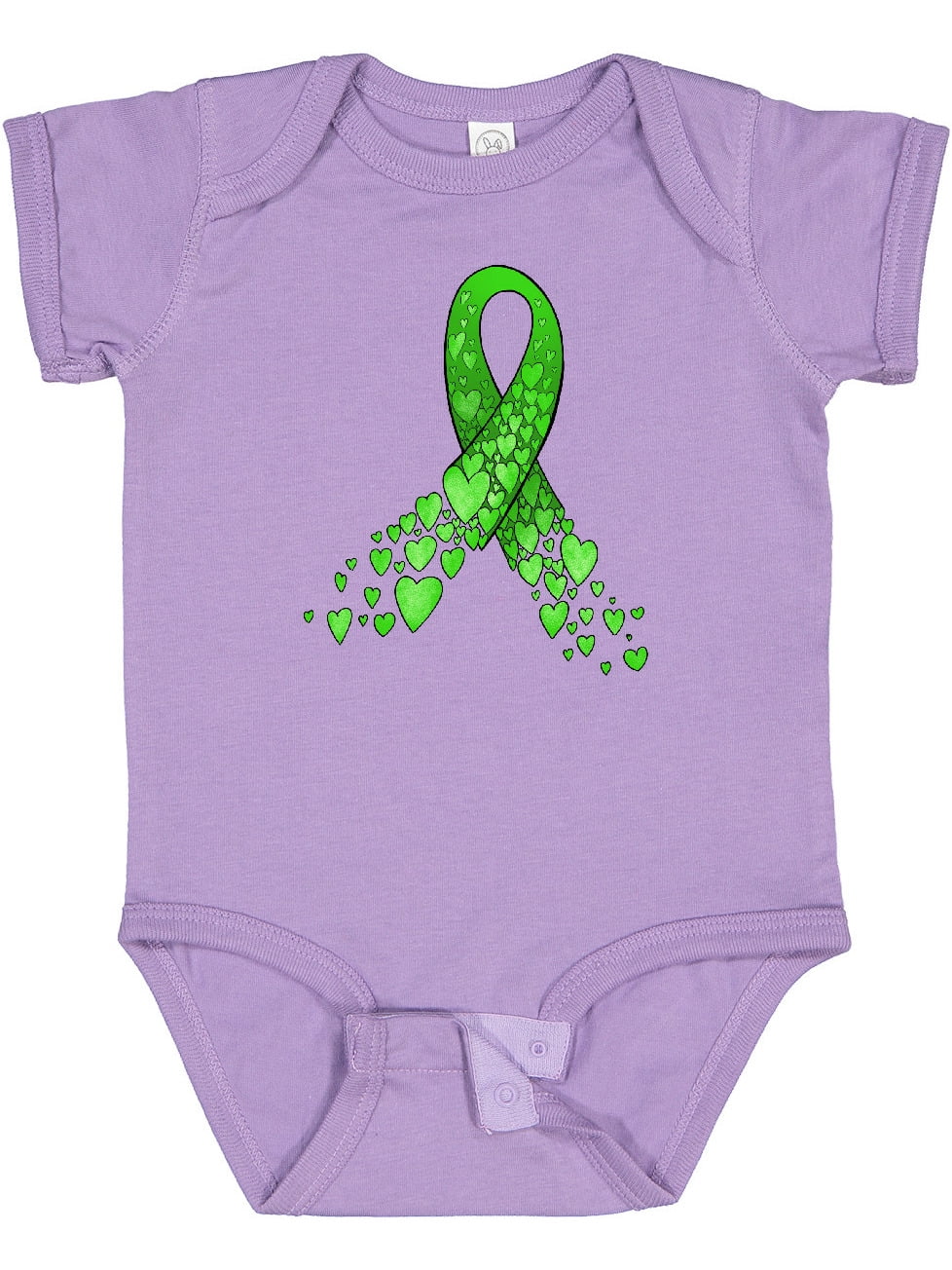 Inktastic Mental Health Awareness Ribbon with Green Hearts Boys or Girls Baby Bodysuit - Walmart.com