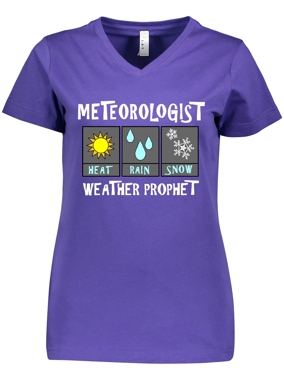 Inktastic Meteorologist Weather Prophet Women's V-Neck T-Shirt ...