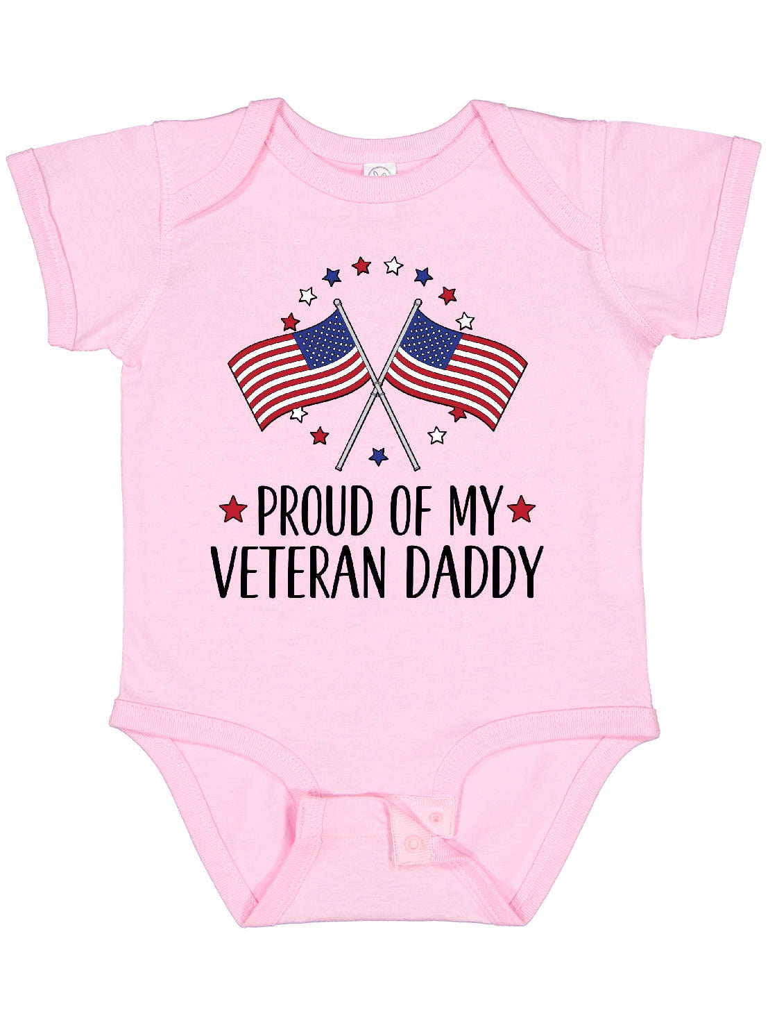 Inktastic Military Veteran Daddy Proud Son Daughter Boys or Girls Baby ...