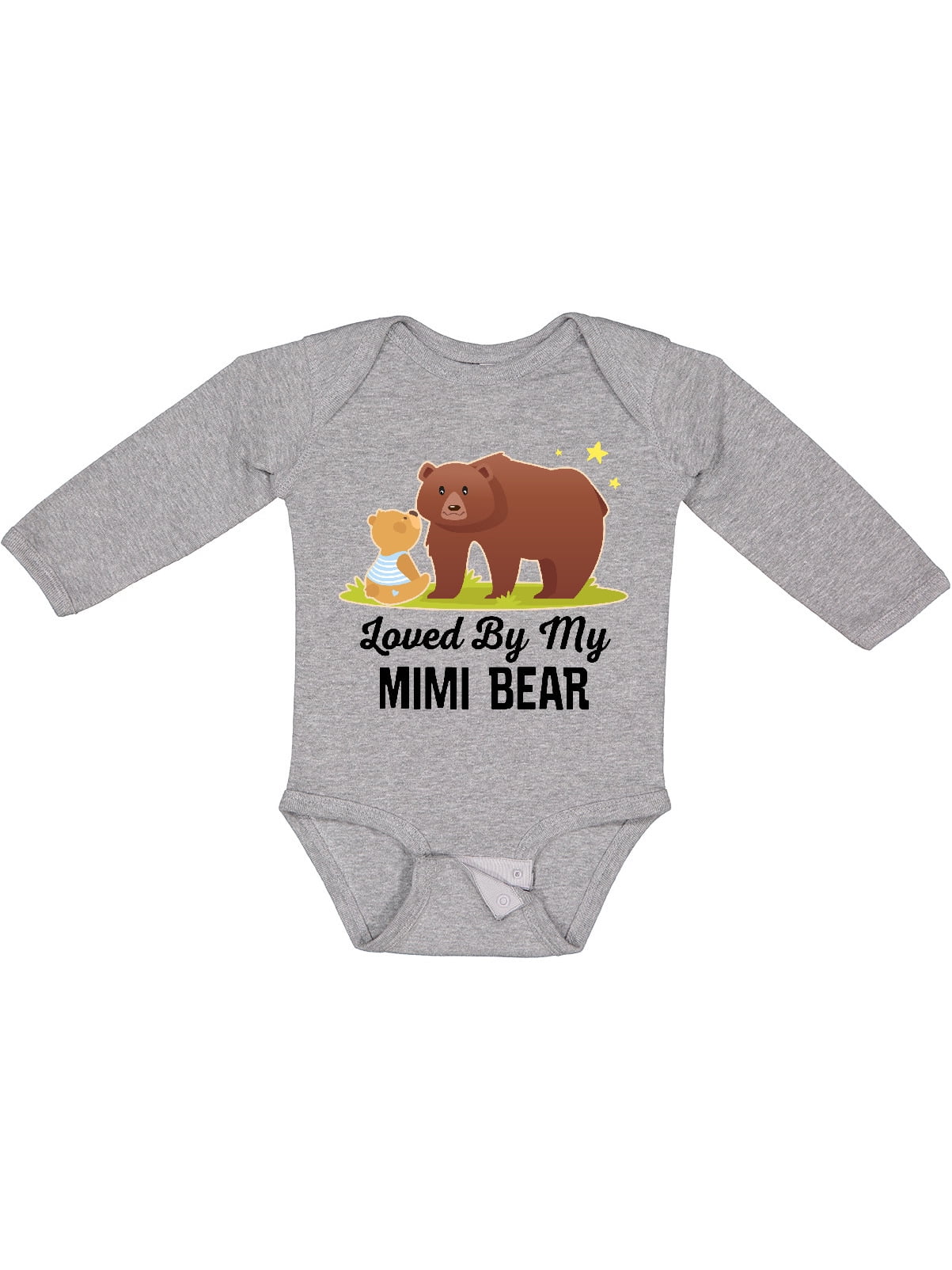 Inktastic Mimi Bear Loves Me Grandbaby Gift Boys or Girls Long Sleeve ...