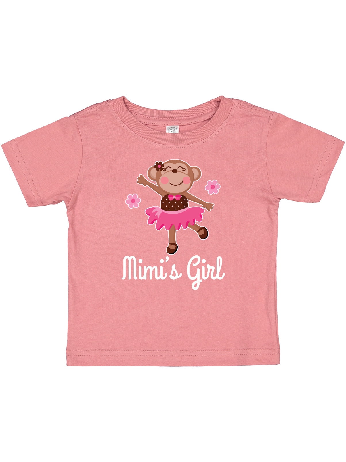 Inktastic Mimi Girl Ballerina Monkey Girls Baby T-Shirt - Walmart.com