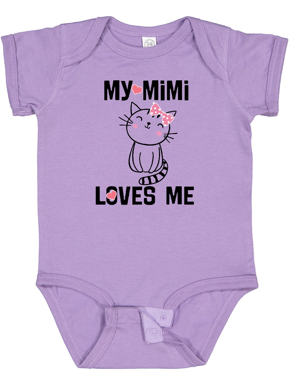 Inktastic Mimi Loves Me Grandchild Girls Girls Baby Bodysuit - Walmart.com