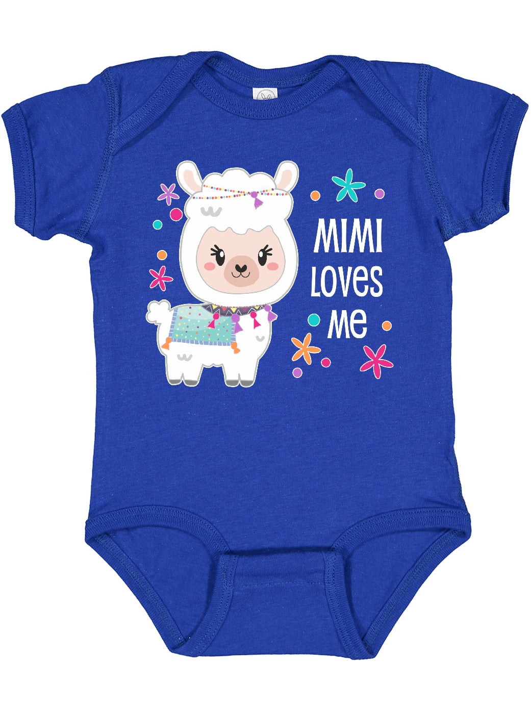 Inktastic Mimi Loves Me- cute and happy llama Boys or Girls Baby Bodysuit - Walmart.com