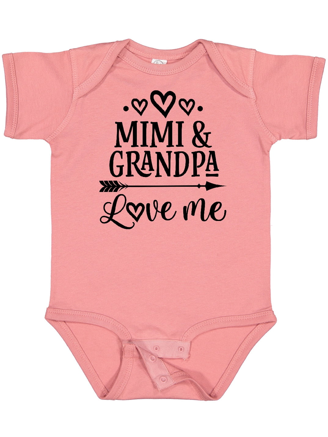 Inktastic Mimi and Grandpa Love Me Girls Baby Bodysuit - Walmart.com