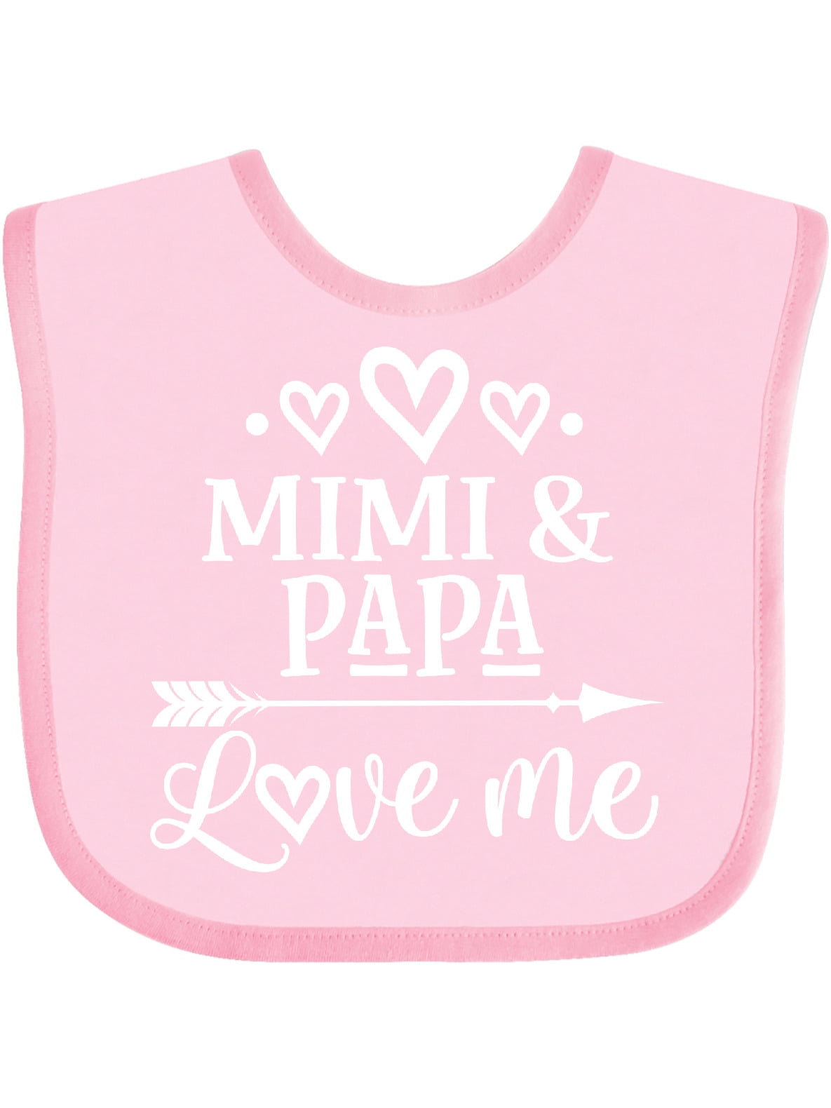 Inktastic Mimi and Papa Love Me Boys or Girls Baby Bib - Walmart.com