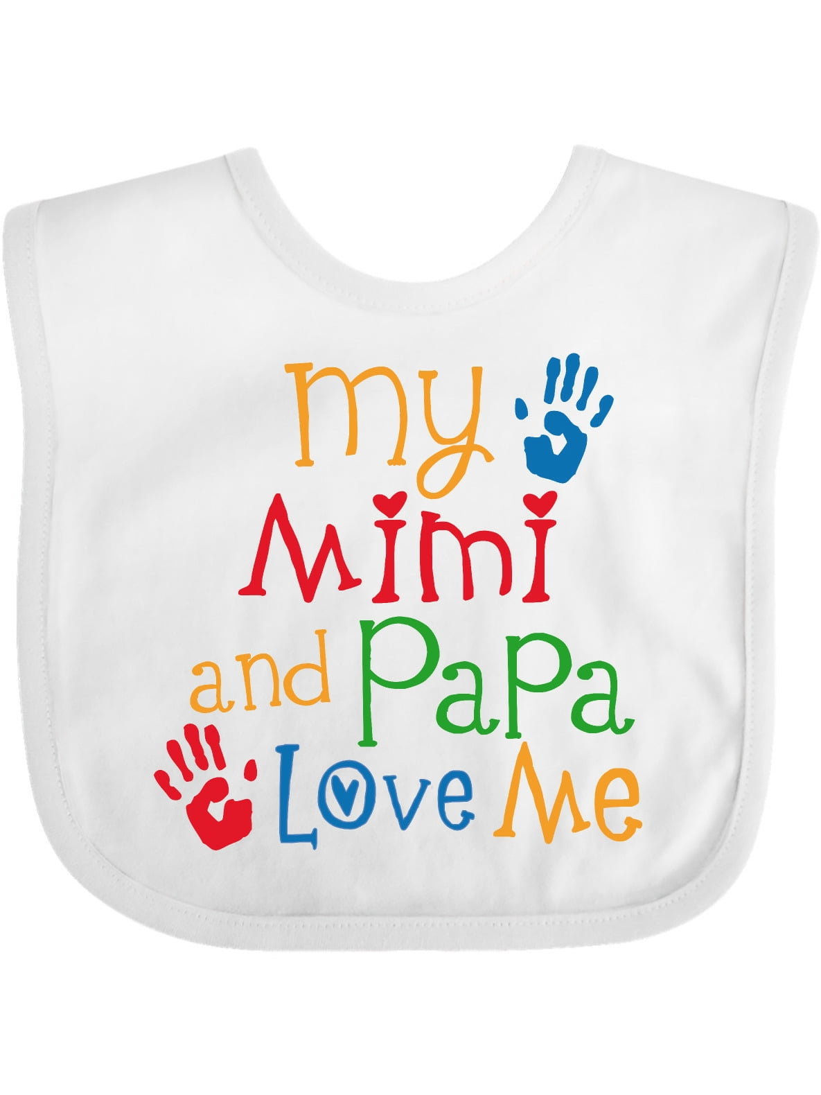 Inktastic Mimi and Papa Love Me Boys or Girls Baby Bib - Walmart.com