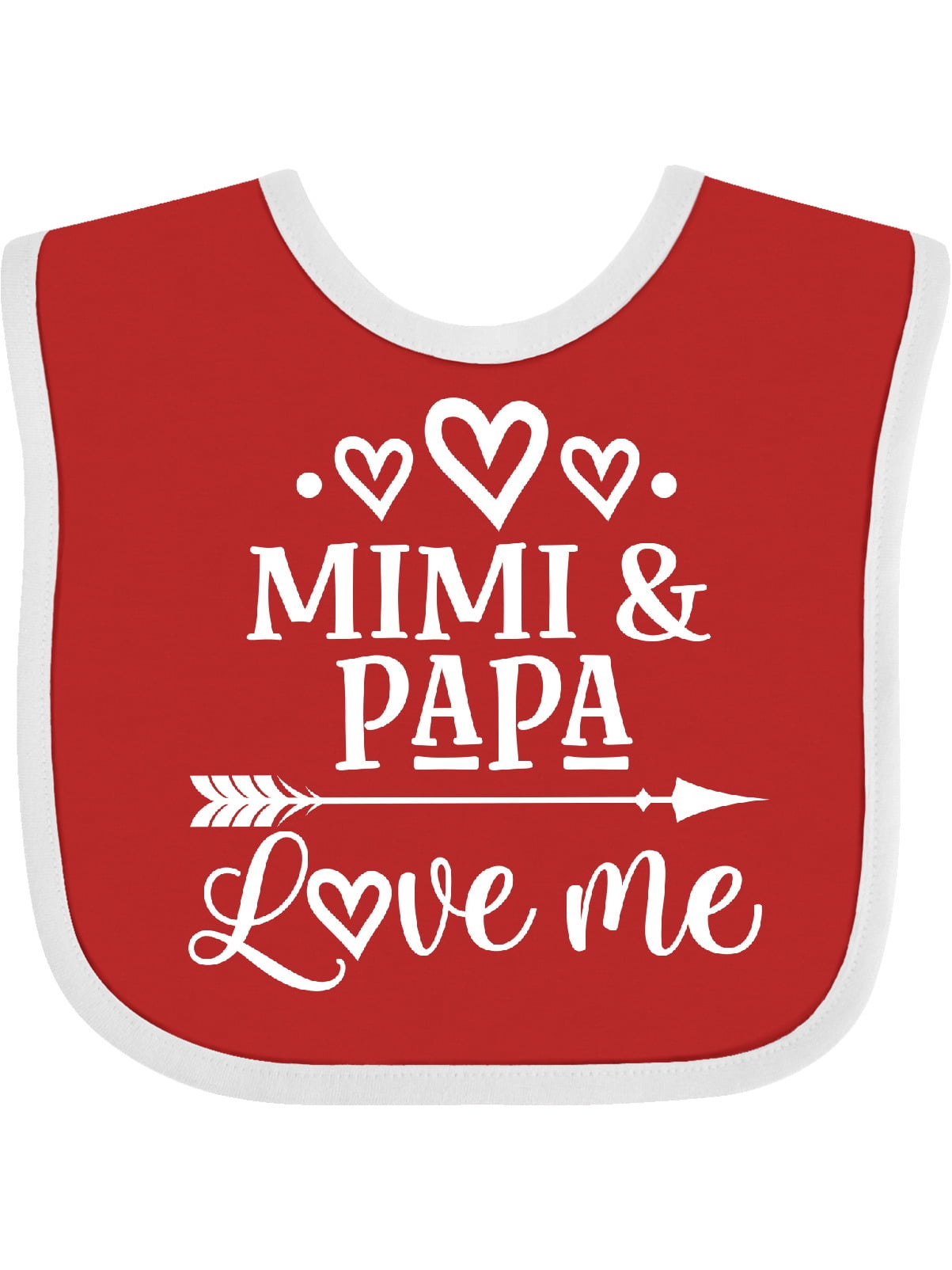 Inktastic Mimi and Papa Love Me Boys or Girls Baby Bib - Walmart.com