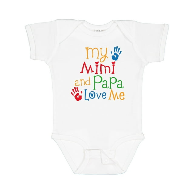 Inktastic Mimi and Papa Love Me Boys or Girls Baby Bodysuit - Walmart.com