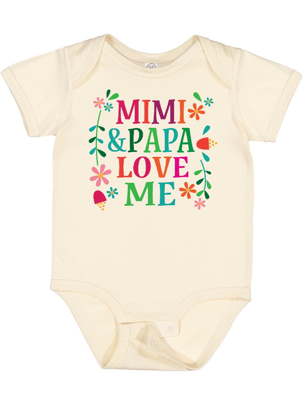 Inktastic Mimi and Papa Love Me Girls Baby Bodysuit - Walmart.com