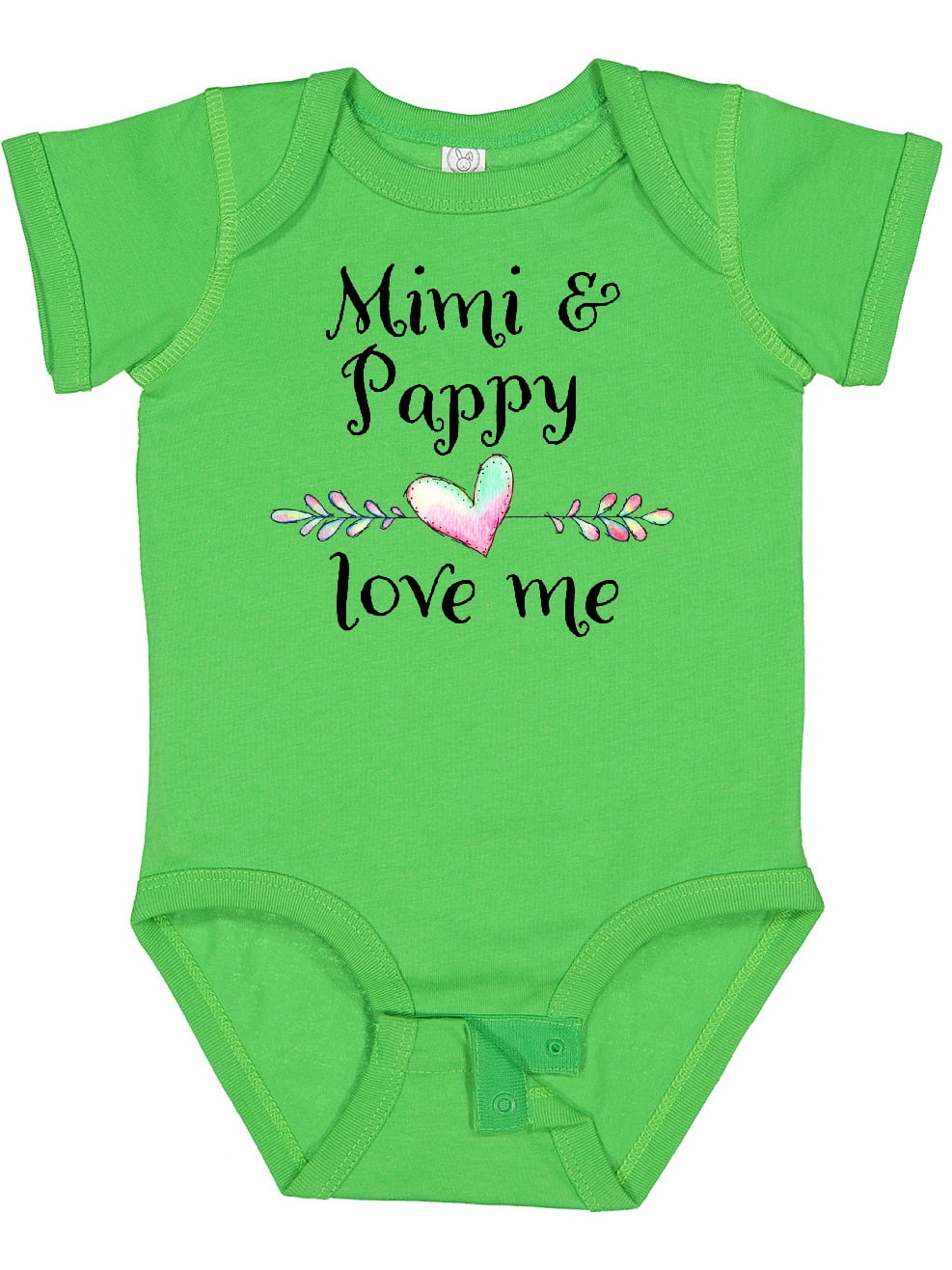 Inktastic Mimi and Papa Love Me- Heart Grandchild Boys or Girls Baby Bodysuit - Walmart.com