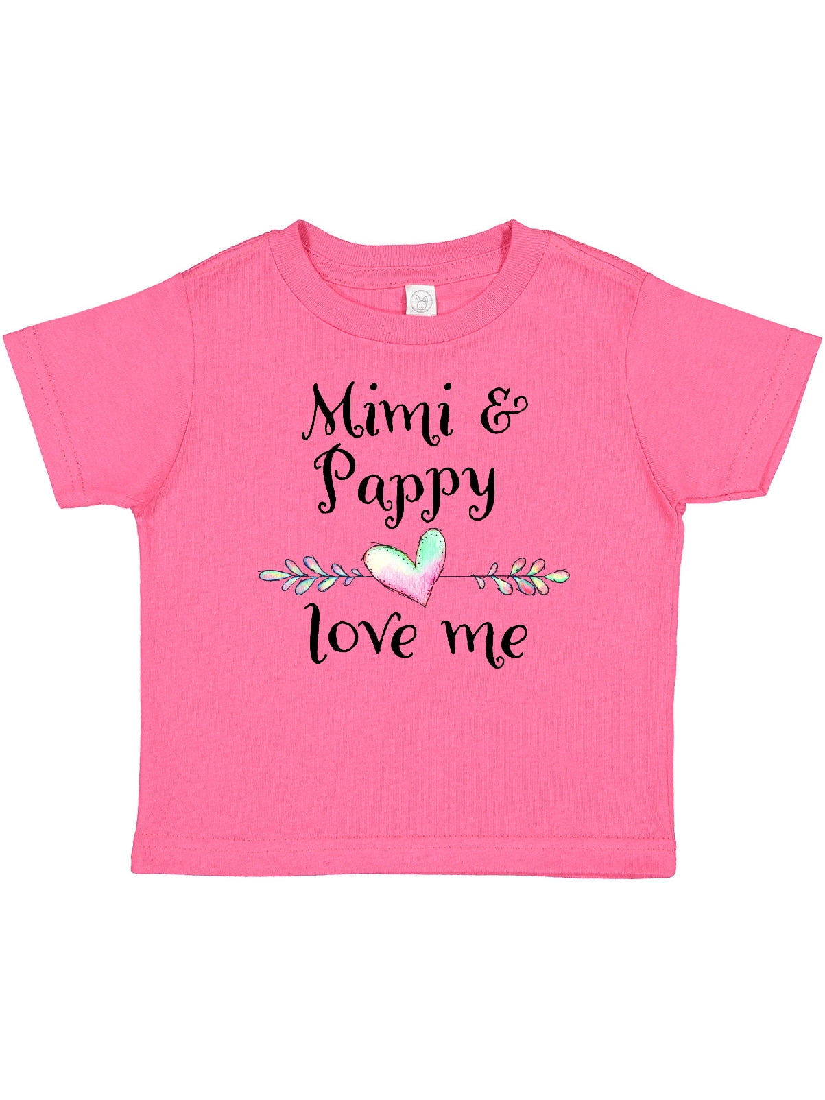 Inktastic Mimi and Papa Love Me- Heart Grandchild Boys or Girls Baby T-Shirt - Walmart.com