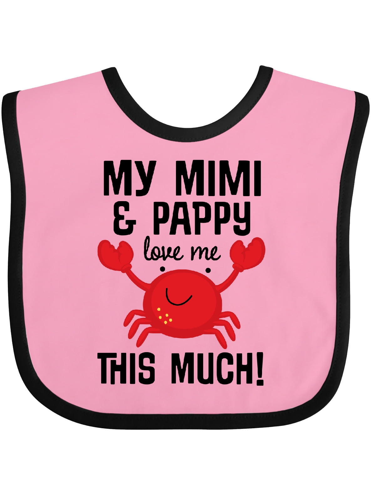 Inktastic Mimi and Pappy Love Me Boys or Girls Baby Bib - Walmart.com