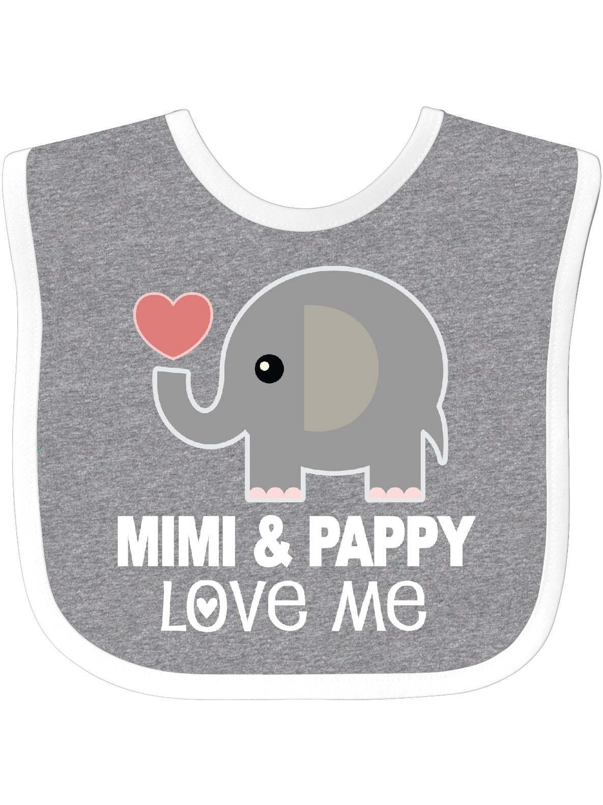 Inktastic Mimi and Pappy Love Me Boys or Girls Baby Bib - Walmart.com