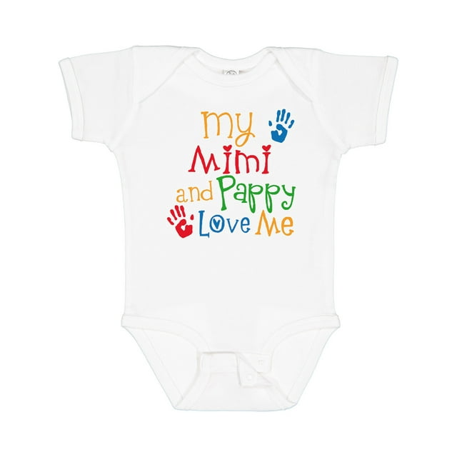 Inktastic Mimi and Pappy Love Me Boys or Girls Baby Bodysuit - Walmart.com