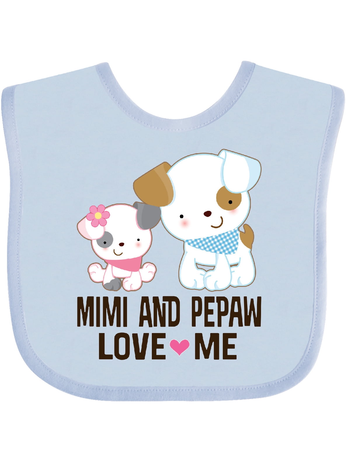 Inktastic Mimi and Pepaw Love Me Cute Granddaughter Girls Baby Bib - Walmart.com