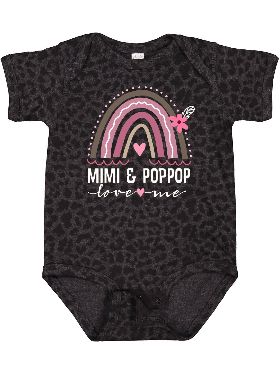 Inktastic Mimi and PopPop Love Me Rainbow Girls Baby Bodysuit - Walmart.com
